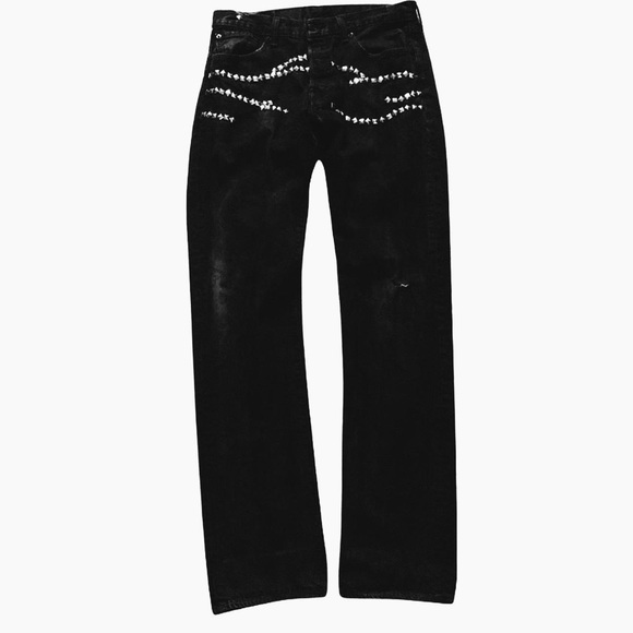 Bape | Jeans | Sickstarstarsick Denim Studded Whisker Jeans | Poshmark